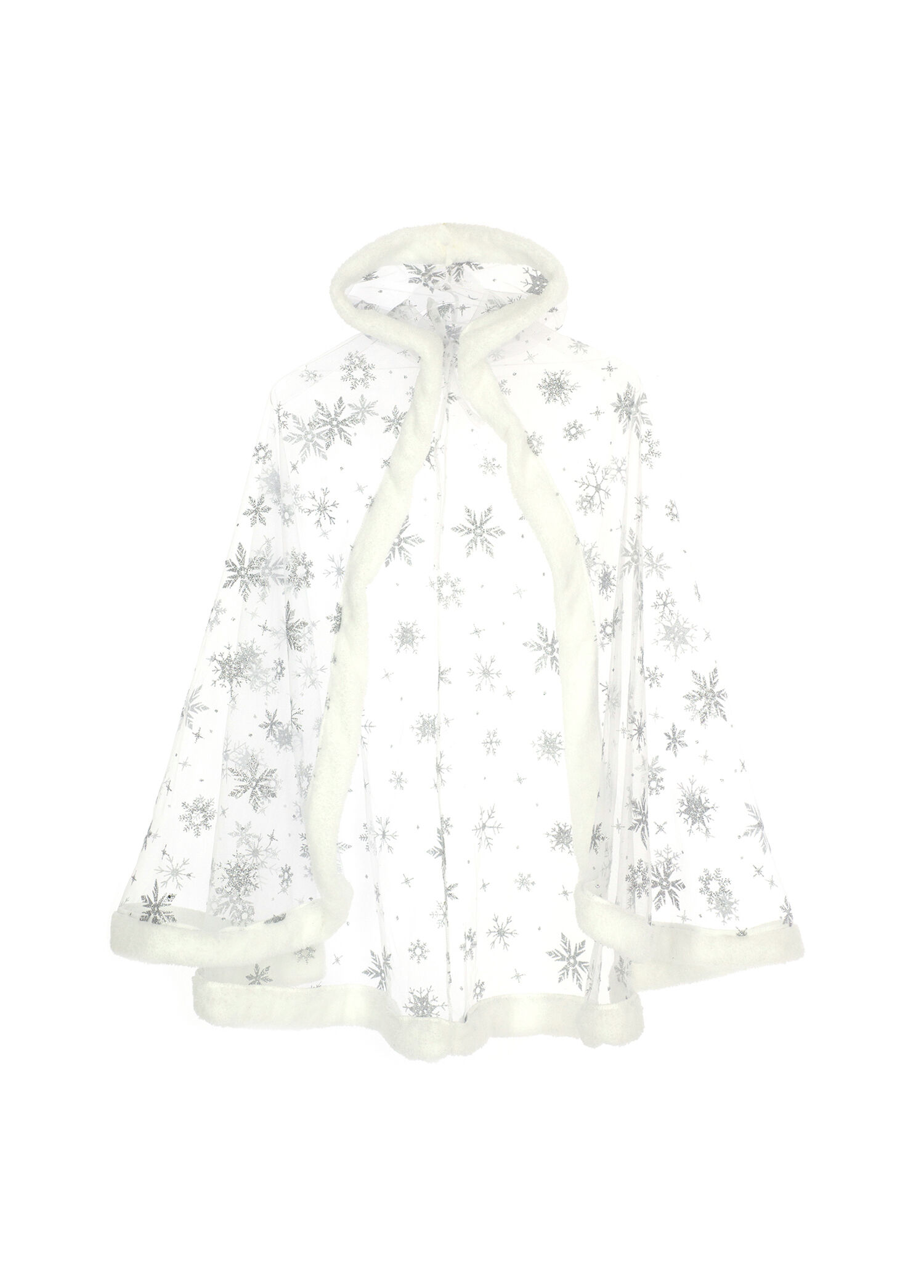 FairyLand - Snowflake Beyaz Kız Çocuk Pelerin Kostüm - Beyaz