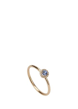 Collection-Ruel Design Kadın Safir Detaylı Altın Rengi Yüzük EU Collection-Ruel Design Kadın Safir Detaylı Altın Rengi Yüzük EU