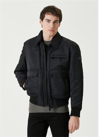 Boss Erkek Siyah Logo Detaylı Mont 54 IT Boss Erkek Siyah Logo Detaylı Mont 54 IT