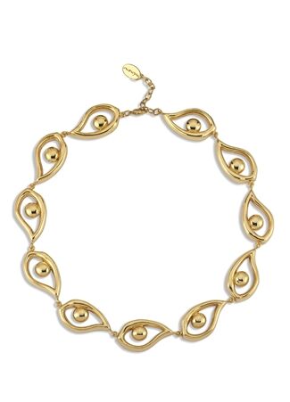 Ninon Kadın Göz Formlu Altın Rengi Kaplama Kolye EU