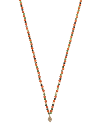 Solem Jewellery Kadın Mercan Boncuklu Altın Rengi Kolye EU Solem Jewellery Kadın Mercan Boncuklu Altın Rengi Kolye EU