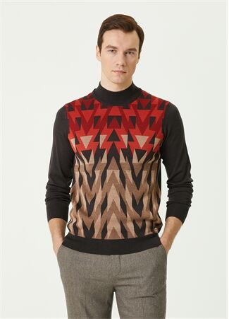 Hemington Erkek Wayne Lupetto Facets Yün Kazak Kahverengi XL EU