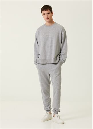 Blender Originated Erkek Gri Beli Kordonlu Jogger Eşofman Altı S EU