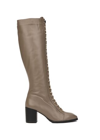 George Hogg Kadın Yeşil Deri Çizme 36 EU