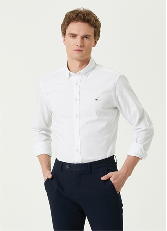 Beymen Club Erkek Oxford Comfort Fit Beyaz Gömlek S Beymen Club Erkek Oxford Comfort Fit Beyaz Gömlek S