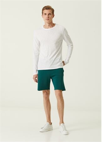 John Frank Erkek Yeşil Beli Kordonlu Şort Mavi L EU John Frank Erkek Yeşil Beli Kordonlu Şort Mavi L EU