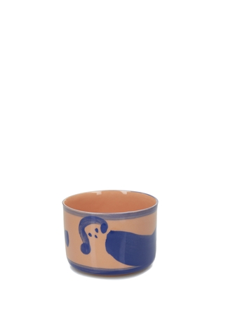Goho Ala Mini Turuncu Mavi Desenli Porselen Bardak Çok Renkli Goho Ala Mini Turuncu Mavi Desenli Porselen Bardak Çok Renkli