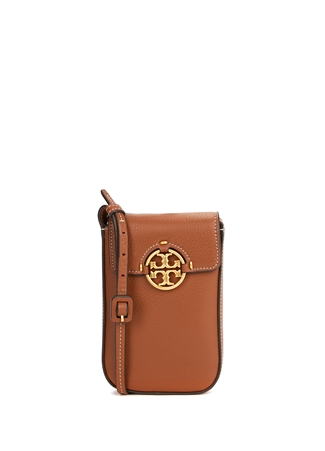 Tory Burch Kadın Taba Logolu Deri Omuz Çantası Turuncu EU Tory Burch Kadın Taba Logolu Deri Omuz Çantası Turuncu EU