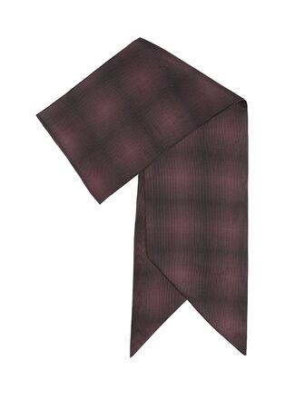 Pal Zileri Erkek Bordo Desenli İpek Atkı EU