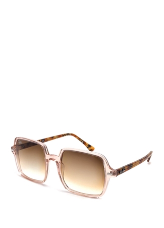 Ray-Ban Kadın Square II Light Brown Havana Güneş Gözlüğü Kahverengi 53 EU