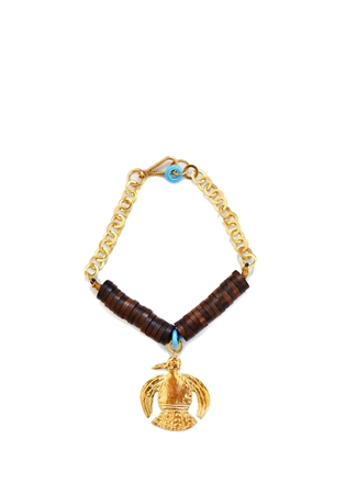 Tanti Ceramics Kadın Ancient Bird Altın Rengi Kaplama Kolye Kahverengi EU Tanti Ceramics Kadın Ancient Bird Altın Rengi Kaplama Kolye Kahverengi EU