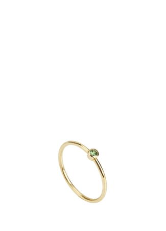 Collection-Ruel Design Kadın Taşlı Altın Rengi Yüzük EU