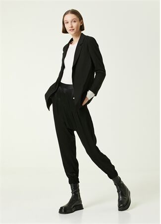 Allsaints Kadın Alia Hareem Relaxed Siyah Pantolon 4 UK