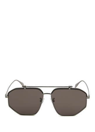 Alexander McQueen Kadın Siyah Geometrik Formlu Güneş Gözlüğü EU