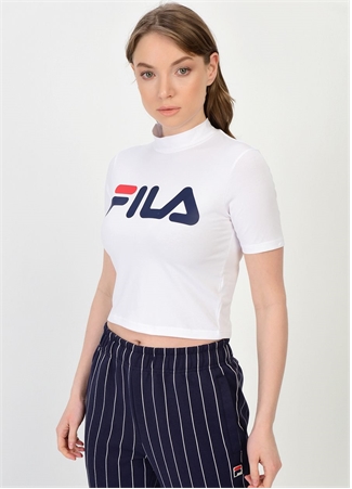 Fila Kadın Every Beyaz Dik Yaka Logolu T-shirt L EU Fila Kadın Every Beyaz Dik Yaka Logolu T-shirt L EU