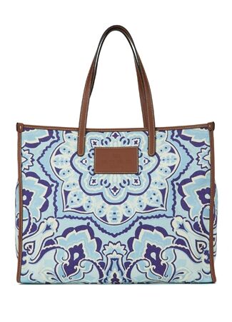 Etro Kadın Alişveriş Çantasi Mavi Eu