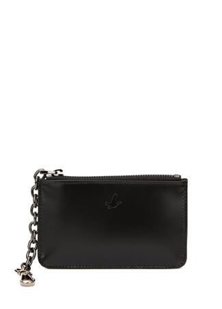 Beymen Club Kadın Siyah Zincir Detaylı Deri Cüzdan EU