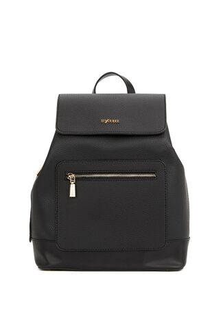 Divarese Kadın Siyah Logo Detaylı Sırt Çantası EU