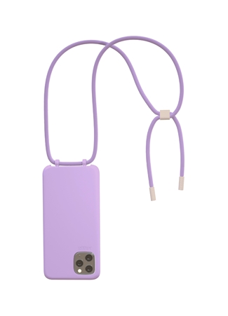 Bonibi Lila iPhone XR Askılı Telefon Kılıfı Mor EU