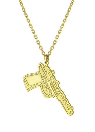 Kayra Khan Erkek Education Power Gold Gümüş Rengi Kolye Altın EU Kayra Khan Erkek Education Power Gold Gümüş Rengi Kolye Altın EU