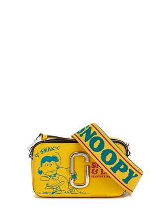 Marc Jacobs (The) Kadın x Peanuts Sarı Deri Omuz Çantası EU Marc Jacobs (The) Kadın x Peanuts Sarı Deri Omuz Çantası EU