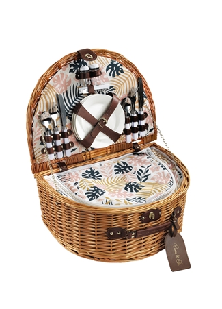 Picnic&Co 4 Kişilik El Yapımı Hasır Piknik Sepeti Kahverengi Picnic&Co 4 Kişilik El Yapımı Hasır Piknik Sepeti Kahverengi
