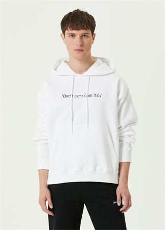 Off-white Erkek Sweatshirt Beyaz S Eu
