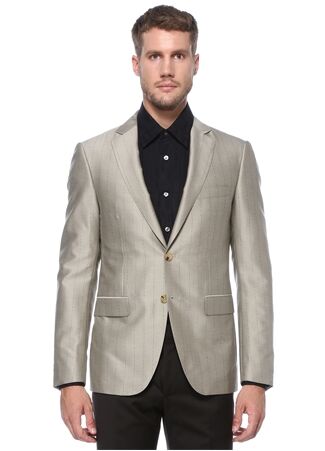 Pal Zileri Erkek Gri Kelebek Yaka Yün Ceket 50 IT