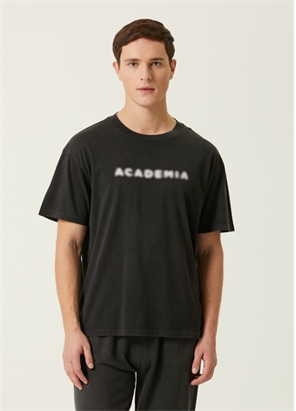 Academia Erkek Antrasit Flu Logolu T-shirt Gri XS EU