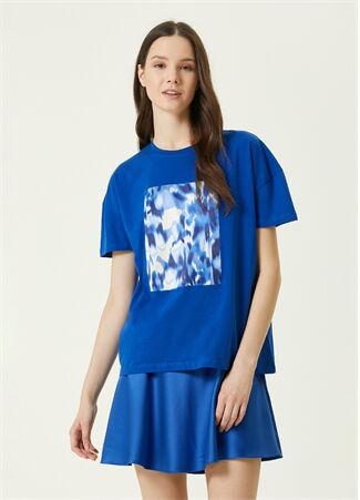 Network Kadın Mavi T-shirt XS EU