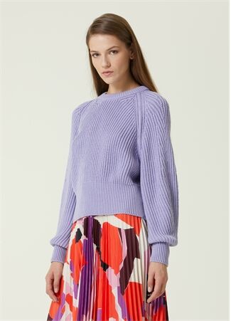 Beymen Club Kadın Lila Bisiklet Yaka Reglan Kol Kazak Mor XS