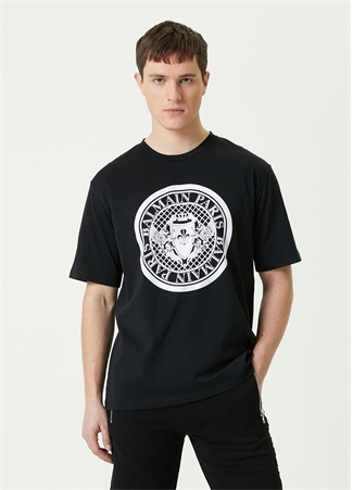 Balmain Erkek Siyah Logo Detaylı T-shirt S EU Balmain Erkek Siyah Logo Detaylı T-shirt S EU