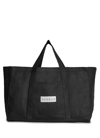 Susbag Erkek Siyah Logolu El Çantası L EU Susbag Erkek Siyah Logolu El Çantası L EU