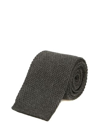 Beymen Collection Erkek Antrasit Dokulu Kravat Gri EU IT