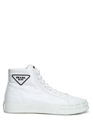 Prada Kadın Beyaz Logo Detaylı Sandalet 36 EU