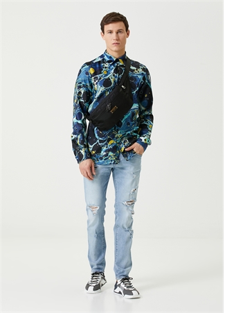 Dolce&Gabbana Erkek Mavi Yıpratmalı Logolu Jean Pantolon 44 IT Dolce&Gabbana Erkek Mavi Yıpratmalı Logolu Jean Pantolon 44 IT