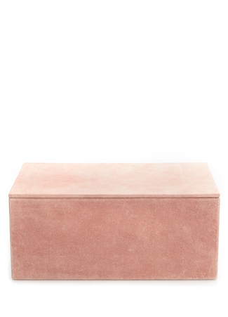 Nordal Pembe Medium Deri Dekoratif Kutu Nordal Pembe Medium Deri Dekoratif Kutu