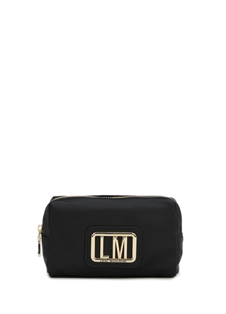 Love Moschino Kadın Siyah Logo Detaylı Makyaj Çantası EU Love Moschino Kadın Siyah Logo Detaylı Makyaj Çantası EU