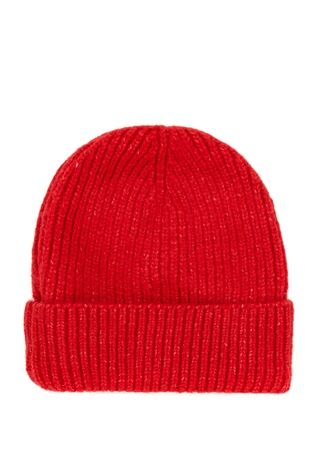 Beymen Kadın Kırmızı Çizgi Dokulu Bere EU