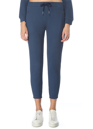 Bassigue Kadın Veil Lacivert Beli Kordonlu Jogger Eşofman Altı M EU