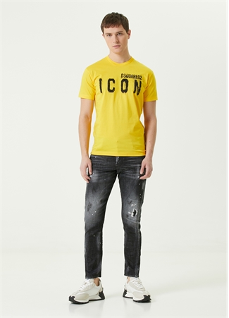 Dsquared2 Erkek Distressed Slim Fit Yıpratmalı Jean Pantolon Siyah 46 IT Dsquared2 Erkek Distressed Slim Fit Yıpratmalı Jean Pantolon Siyah 46 IT