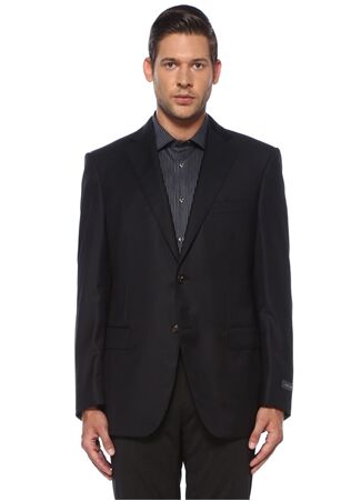 Pal Zileri Erkek Lacivert Kelebek Yaka Yün Ceket 50 IT