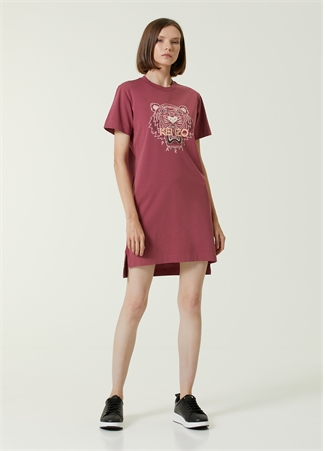 Kenzo Kadın Tiger Pembe Logolu Mini T-shirt Elbise XS EU Kenzo Kadın Tiger Pembe Logolu Mini T-shirt Elbise XS EU