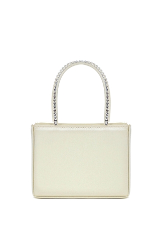 Amina Muaddi Kadın Bej Logo Detaylı Deri Çanta EU