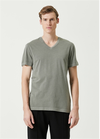 Blender Originated Erkek Haki V Yaka Basic T-shirt XS EU Blender Originated Erkek Haki V Yaka Basic T-shirt XS EU