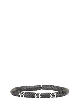 Dime Tribe Erkek Sarmal Pırlantalı Altın Rengi Bileklik Gri EU Dime Tribe Erkek Sarmal Pırlantalı Altın Rengi Bileklik Gri EU