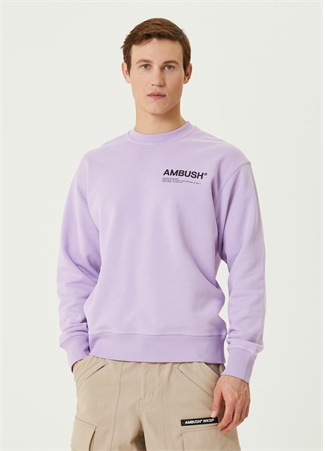 Ambush Erkek Lila Logolu Sweatshirt Mor S Eu Ambush Erkek Lila Logolu Sweatshirt Mor S Eu