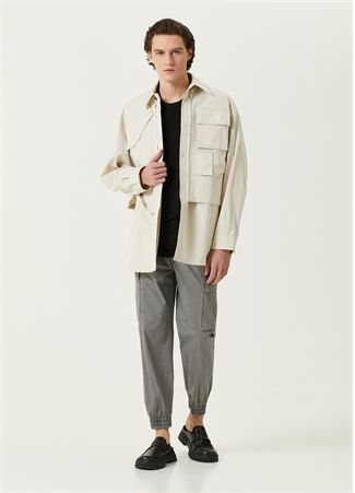Solid Homme Erkek Bej Yelek Detaylı Dış Gömlek 44 It Solid Homme Erkek Bej Yelek Detaylı Dış Gömlek 44 It