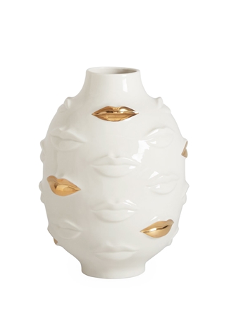 Jonathan Adler Gilded Muse Gala Beyaz Porselen Vazo Jonathan Adler Gilded Muse Gala Beyaz Porselen Vazo