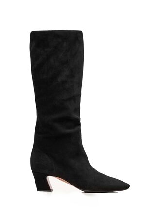 Aquazzura Kadın Valois Siyah Süet Çizme 38 EU